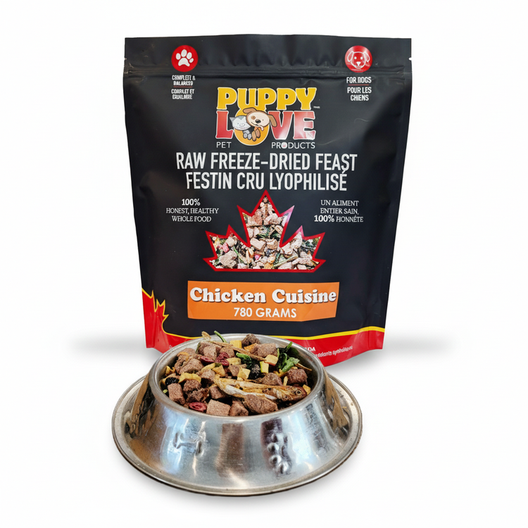 Puppy Love Raw Freeze Dried Feasts Dog Food