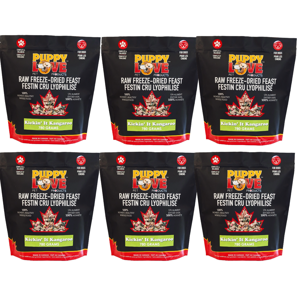 Puppy Love Raw Freeze Dried Feasts - Kickin' It Kangaroo