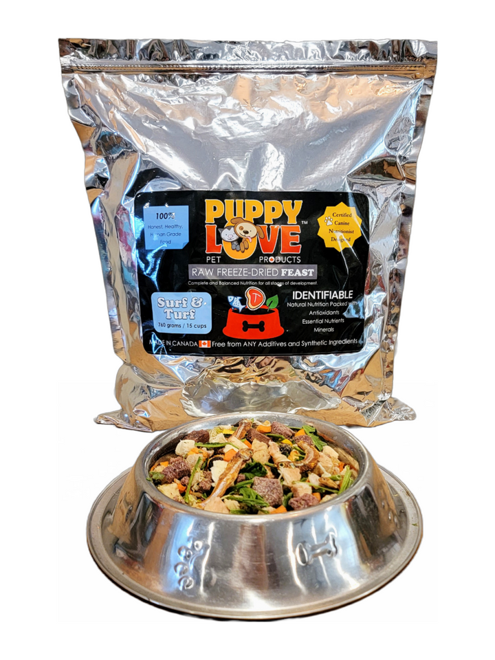 Puppy Love Raw Freeze Dried Feasts Dog Food